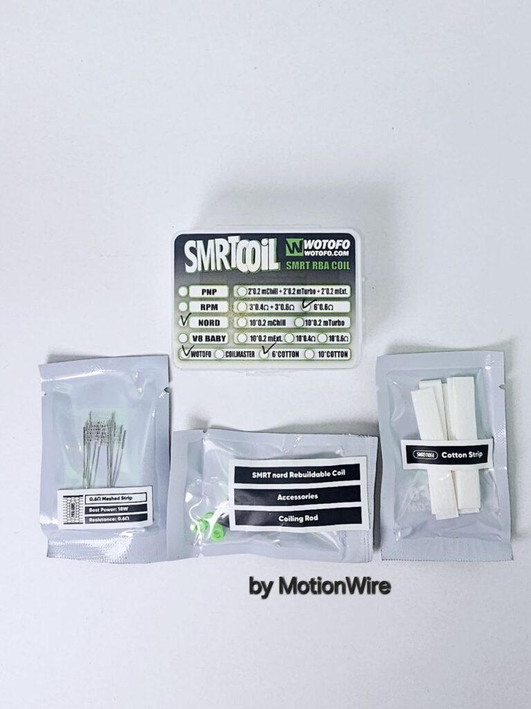 WOTOFO SMRT NORD RBA Coil Kit – MotionWire
